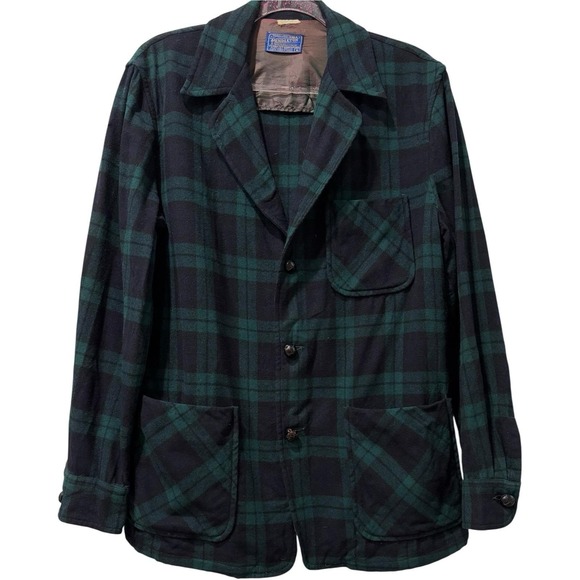 Pendleton | Jackets & Coats | Pendleton 5s Vtg Chore Barn Jacket Green ...